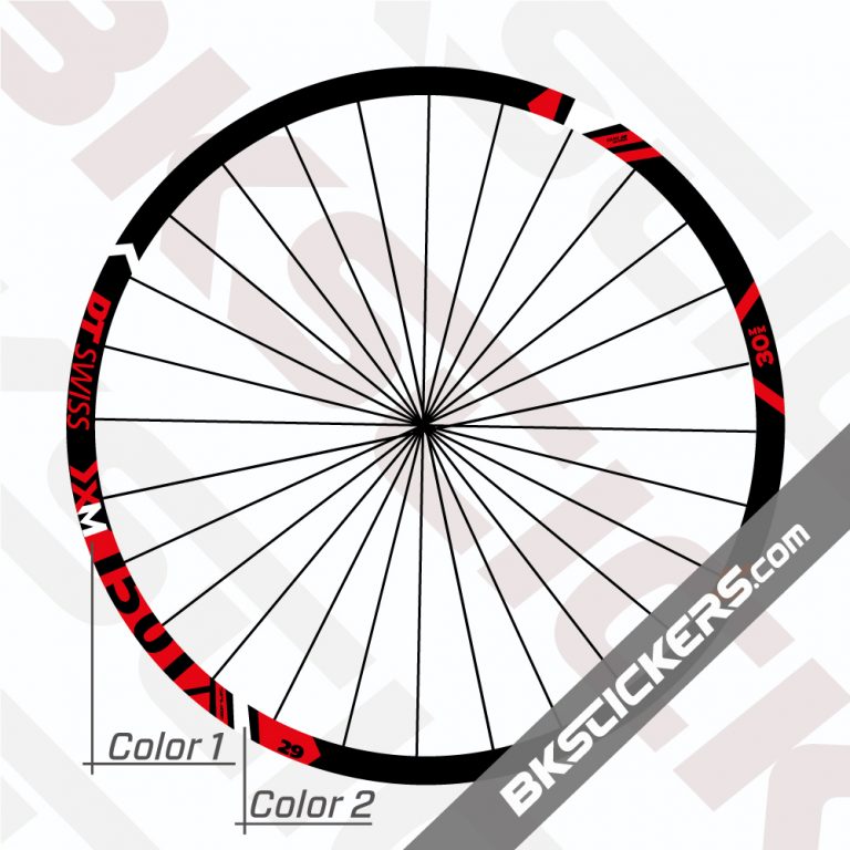 DT Swiss custom bicycle stickers decals