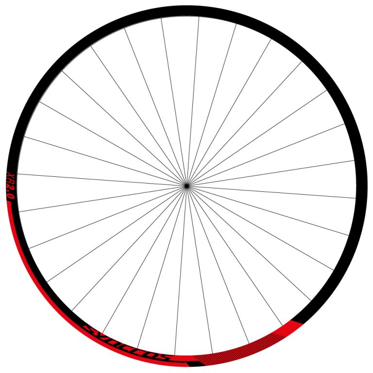 Syncros XR 2.0 Black Rims Decals Kit - Bkstickers.com personalized rims